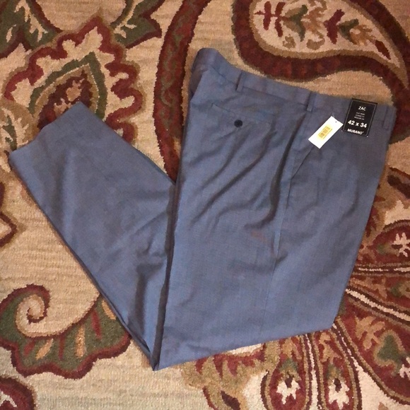 Murano | Pants | Murano Size 42w X 34 L Mens Gray Trousers Zac Flat ...